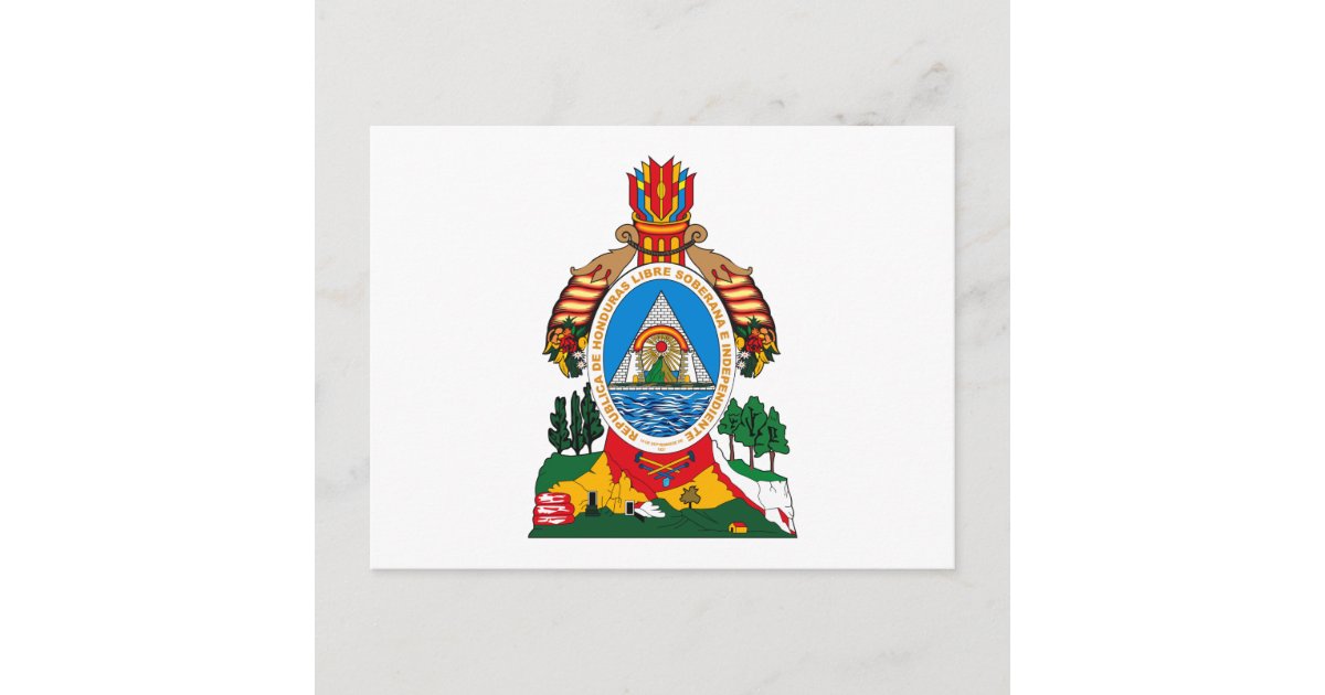 Honduras Coat of Arms Postcard | Zazzle
