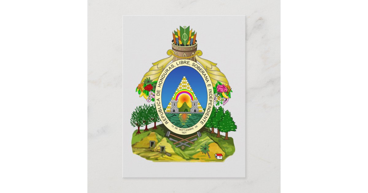 Honduras Coat of Arms Postcard | Zazzle