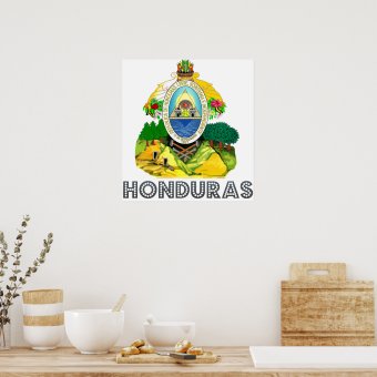 Honduras Coat of Arms Poster | Zazzle