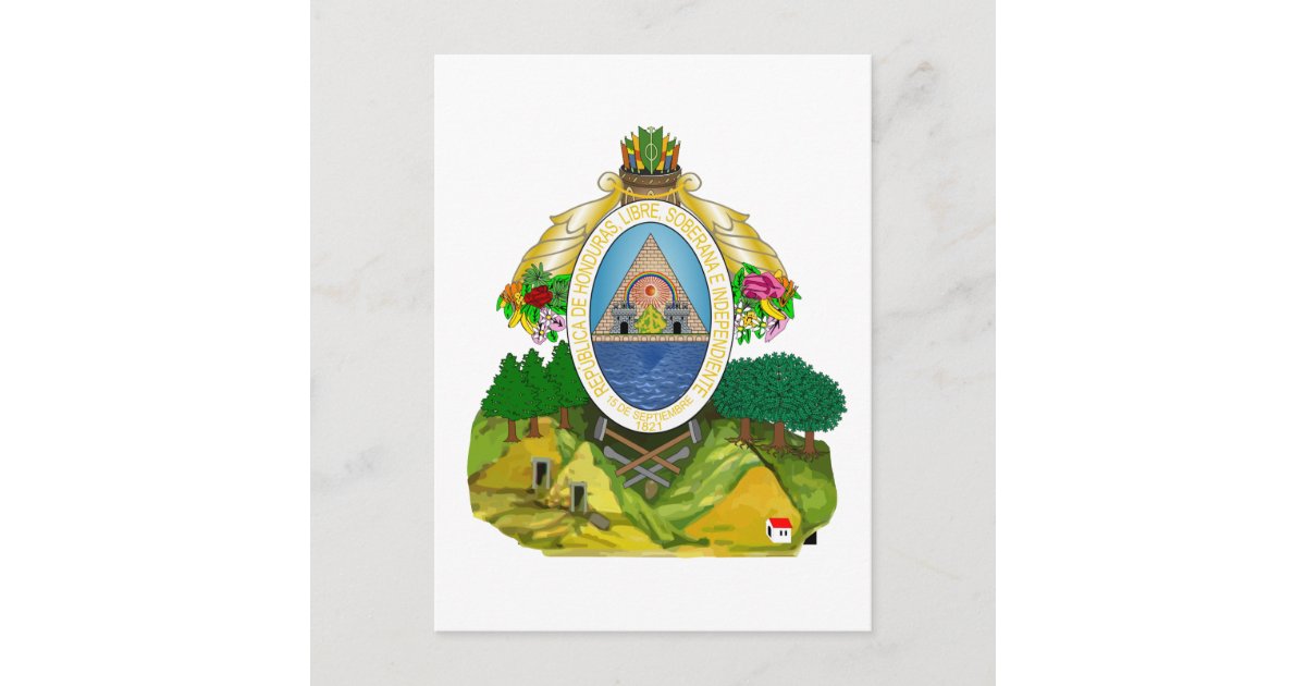 honduras emblem postcard | Zazzle