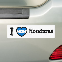 Honduras Flag Bumper Sticker | Zazzle