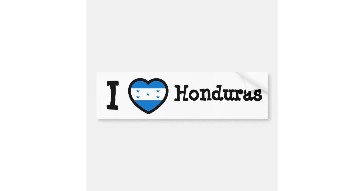 Honduras Flag Bumper Sticker | Zazzle