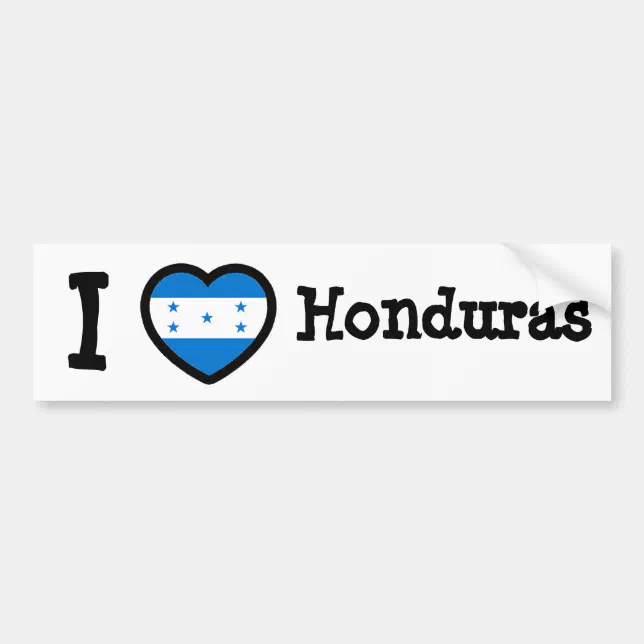 Honduras Flag Bumper Sticker | Zazzle