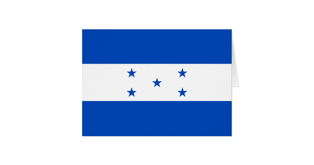 Honduras Flag Card | Zazzle