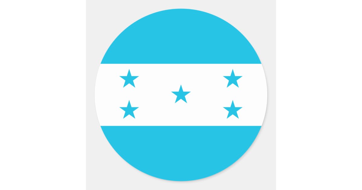 Honduras Flag Classic Round Sticker | Zazzle