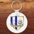 Honduras flag logo emblem La Catrachos Shield Keychain | Zazzle