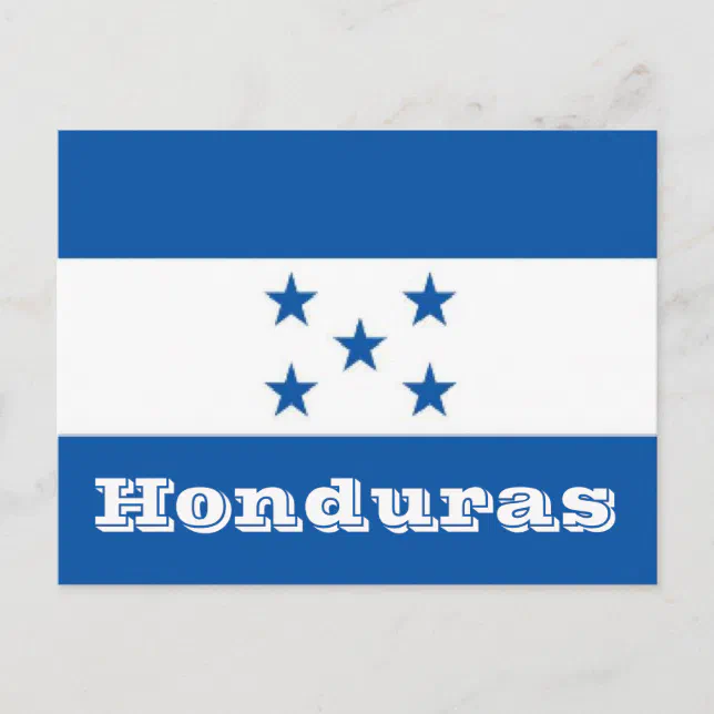 Honduras flag postcard | Zazzle
