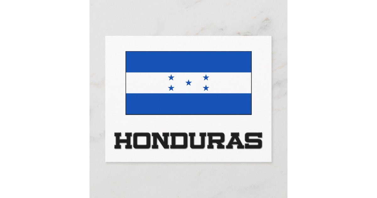 Honduras Flag Postcard | Zazzle