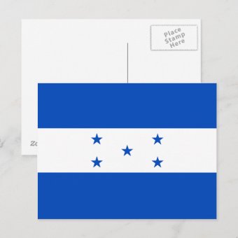 Honduras Flag Postcard | Zazzle