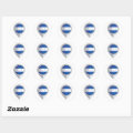 Honduras Pin Location Flag Classic Round Sticker | Zazzle