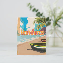 Honduras Vintage vacation Poster Postcard | Zazzle