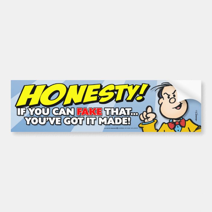 Honesty Bumper Sticker | Zazzle.com