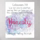 Honesty Character Trait Poster | Zazzle