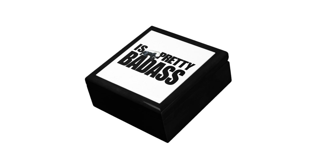 Honey Badger Is Pretty Badass Gift Box | Zazzle
