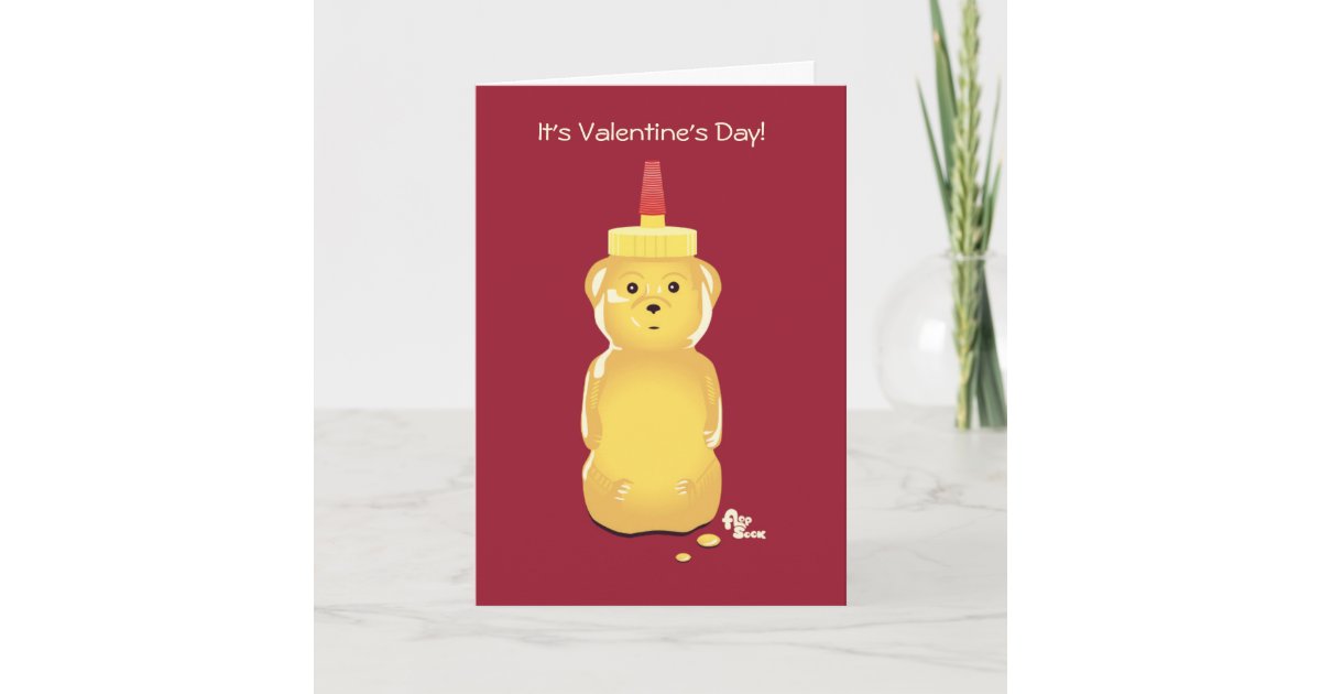 Honey Bear Valentine's Day Card | Zazzle