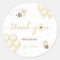 Honey Bee 1st Birthday Classic Round Sticker | Zazzle