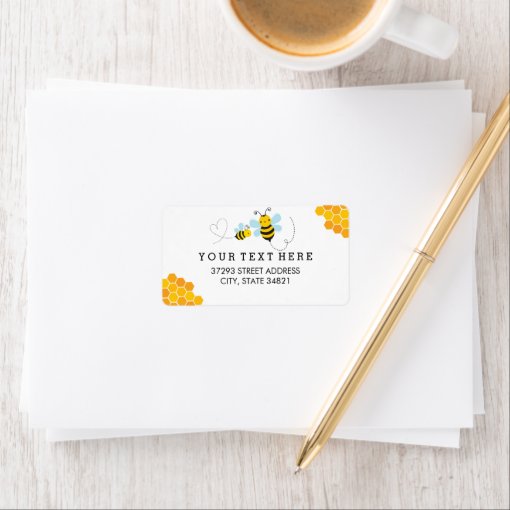 Honey Bee Address Label | Zazzle