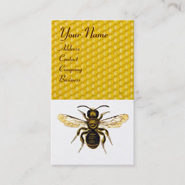 HONEY BEE ,BEEKEEPER /beekeeping supplies Business Card | Zazzle
