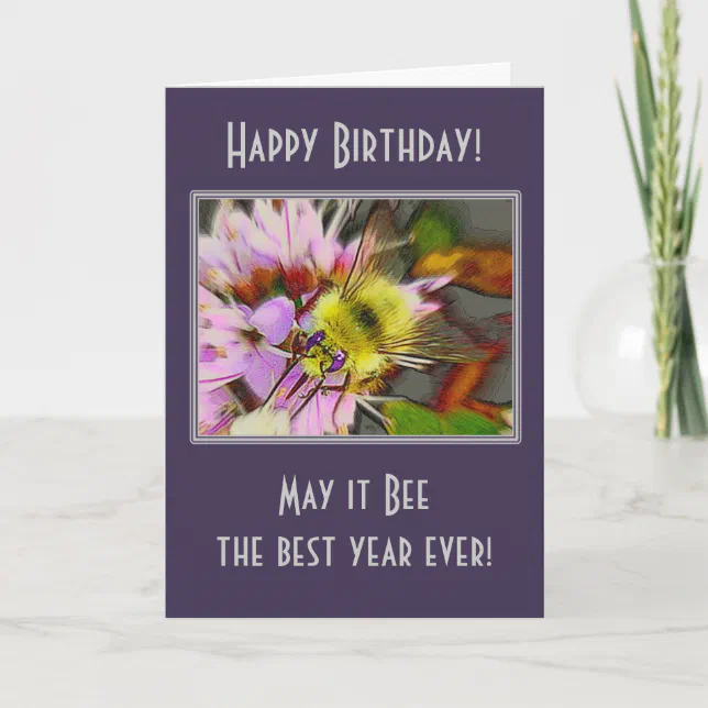 Honey Bee Birthday Card | Zazzle