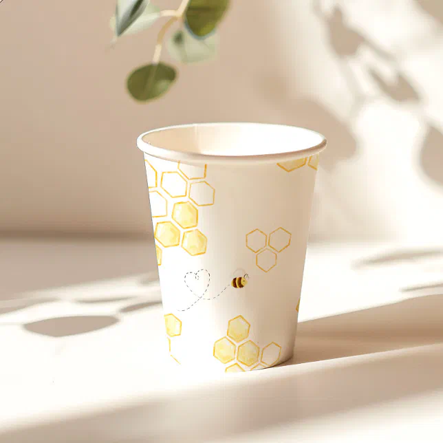 Honey Bee birthday party Paper Cups | Zazzle