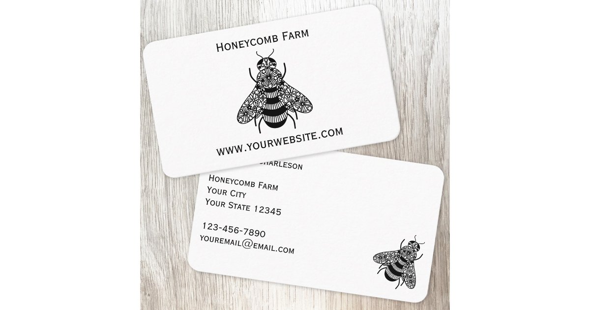 Honey Bee Business Card | Zazzle