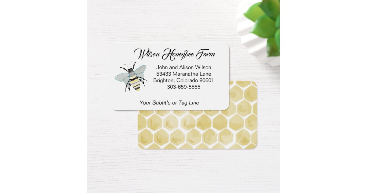 Honey Bee Business Card | Zazzle