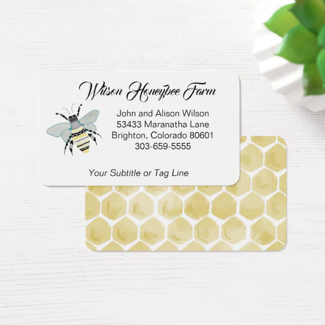 Honey Bee Business Card | Zazzle