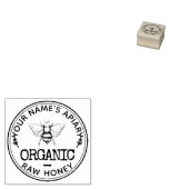 Honey Bee Custom Logo Rubber Stamp For Labels | Zazzle