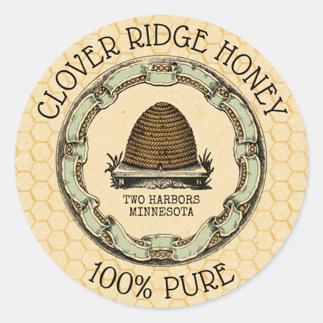 Honey Bee Farm Beekeeper Label | Zazzle