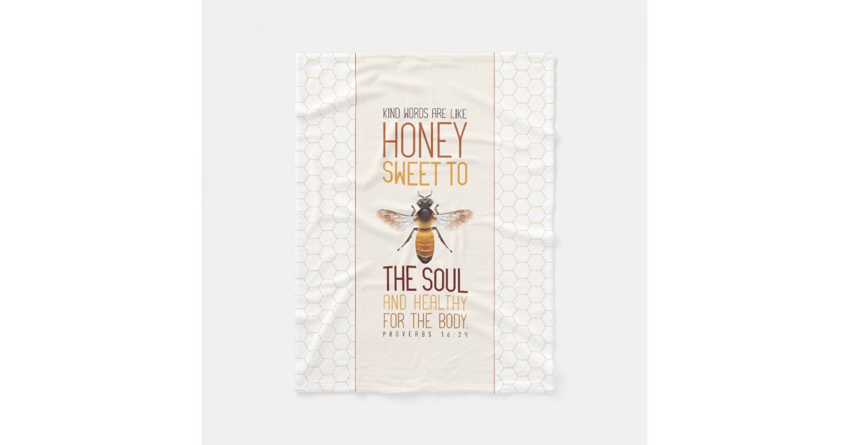 Honey Bee Fleece Blanket | Zazzle