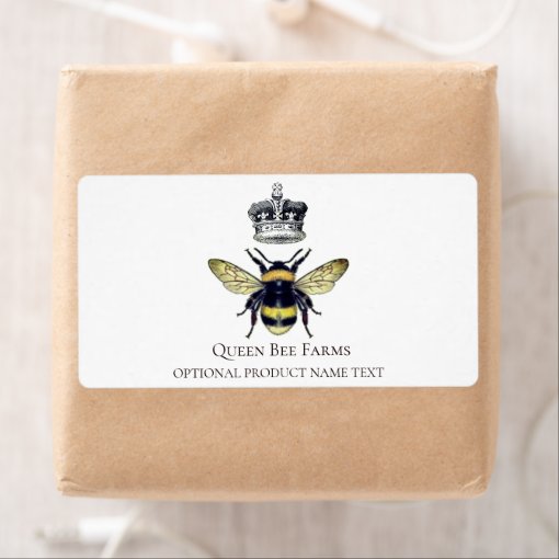 Honey Bee Honey Products Apiary Label | Zazzle
