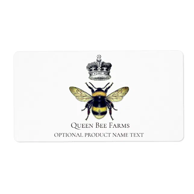 Honey Bee Honey Products Apiary Label | Zazzle