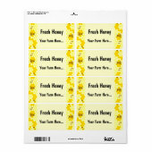 Honey Bee Honeycomb Custom Labels | Zazzle