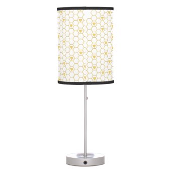 Honey Bee Honeycomb Table Lamp | Zazzle