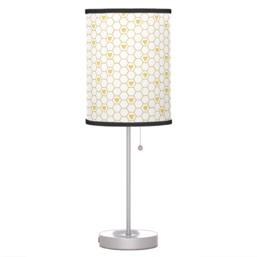 Honey Bee Honeycomb Table Lamp | Zazzle