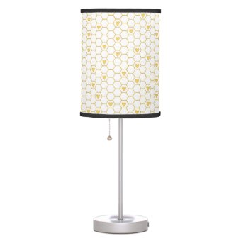 Honey Bee Honeycomb Table Lamp | Zazzle