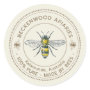 Honey Bee Label Yellow Beekeeper Apiary | Zazzle