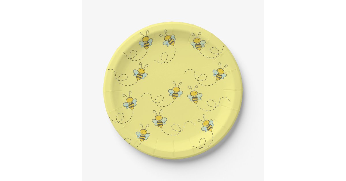 Honey Bee Paper Plates | Zazzle