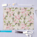 Honey Bee Pink Floral Tissue Paper | Zazzle