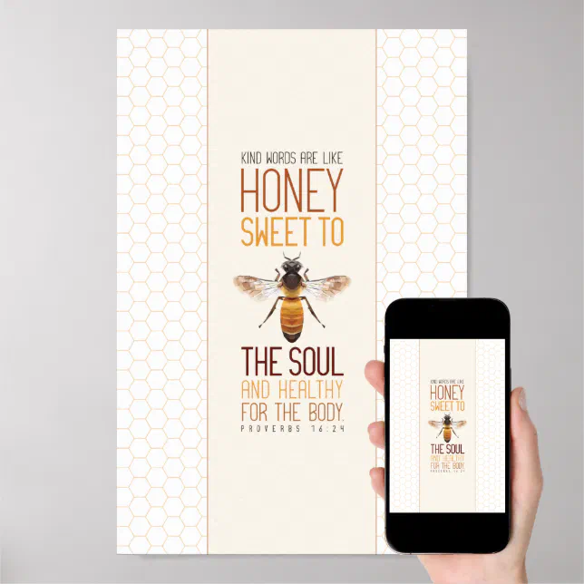 Honey Bee Poster | Zazzle