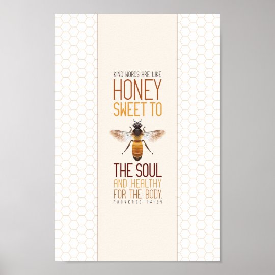 Honey Bee Poster | Zazzle.com