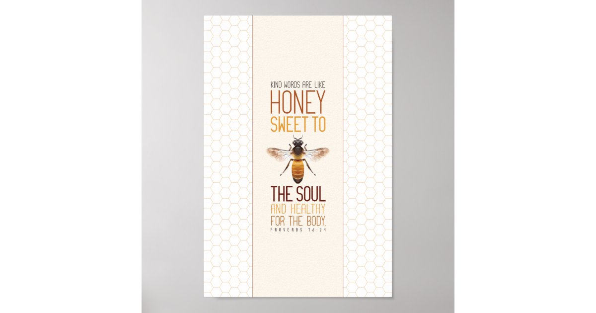 Honey Bee Poster | Zazzle