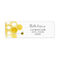 Honey Bee Return Address Label | Zazzle