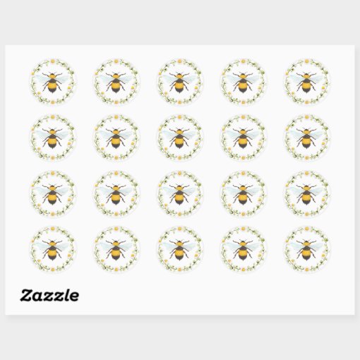 Honey Bee Sticker | Zazzle