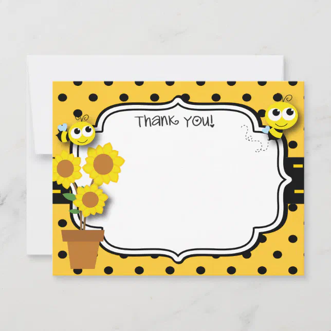 Honey Bee Thank You Card | Zazzle