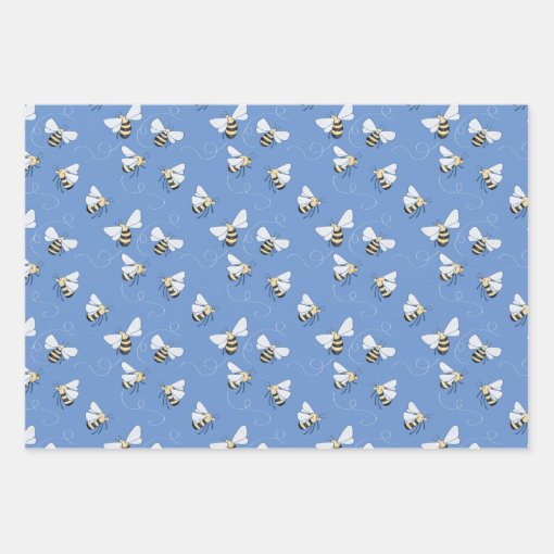 Honey Bee Wrapping Paper Sheets | Zazzle