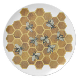 Honey Bee Plates | Zazzle