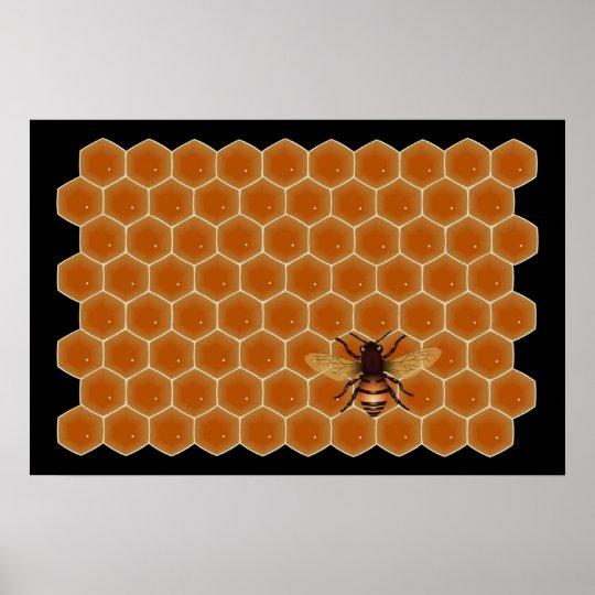 Honey Bees Poster | Zazzle.com