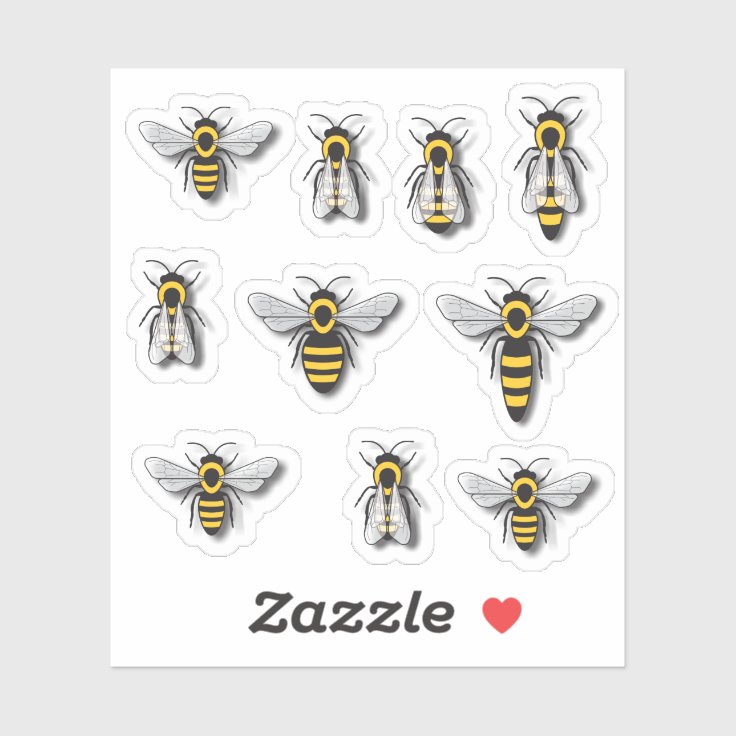 Honey Bees Sticker | Zazzle