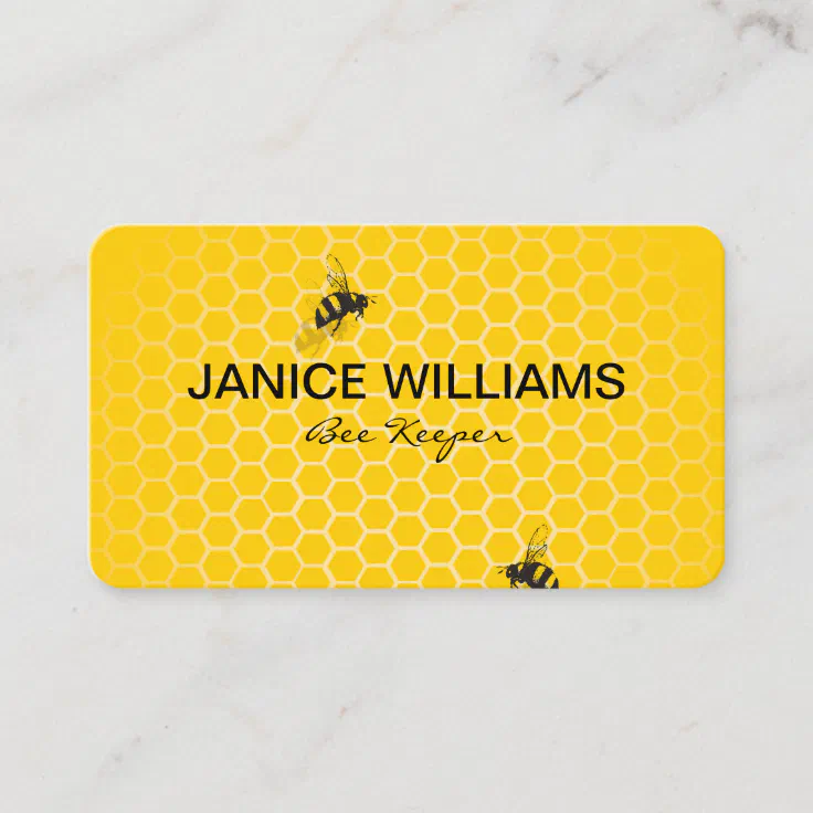 Honey Comb / Bee Keeper Business Card | Zazzle